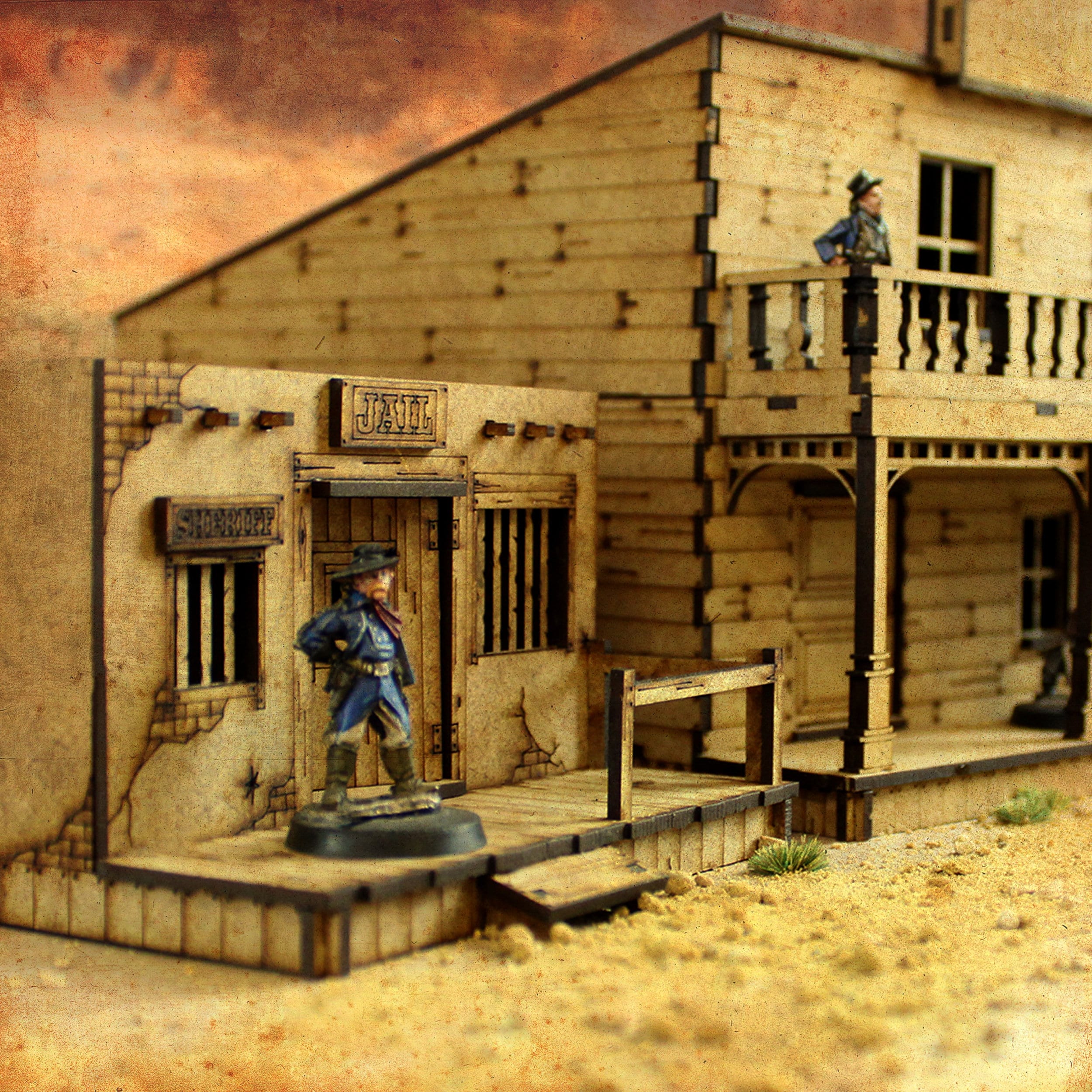 Wild West Jail | Scenery Layout Diorama Building - Etsy