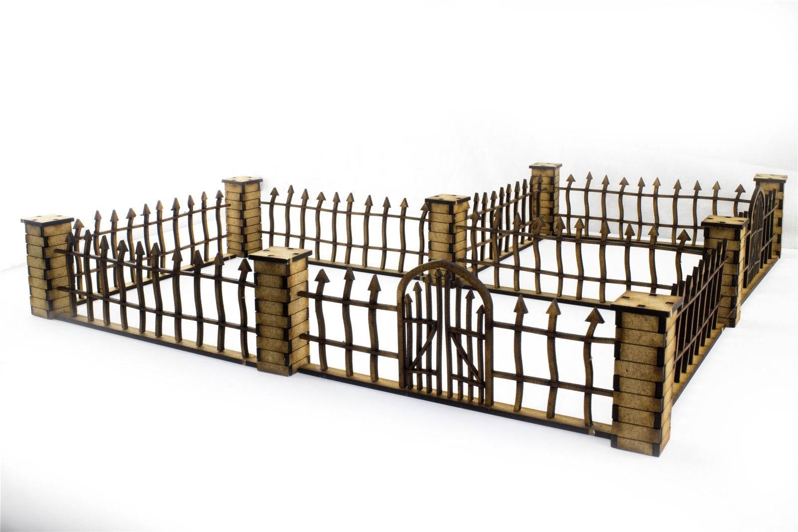 Halloween Spooky MDF Fence: Miniature Graveyard Diorama Build - Etsy