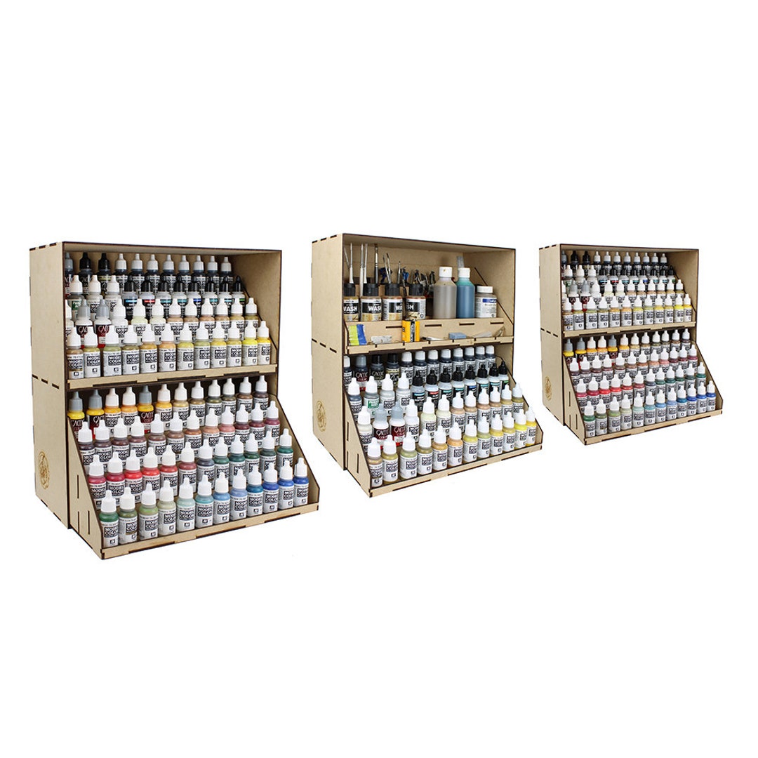 MDF Modular Paint Station System - Set 6 – Triple Stackable Set ...