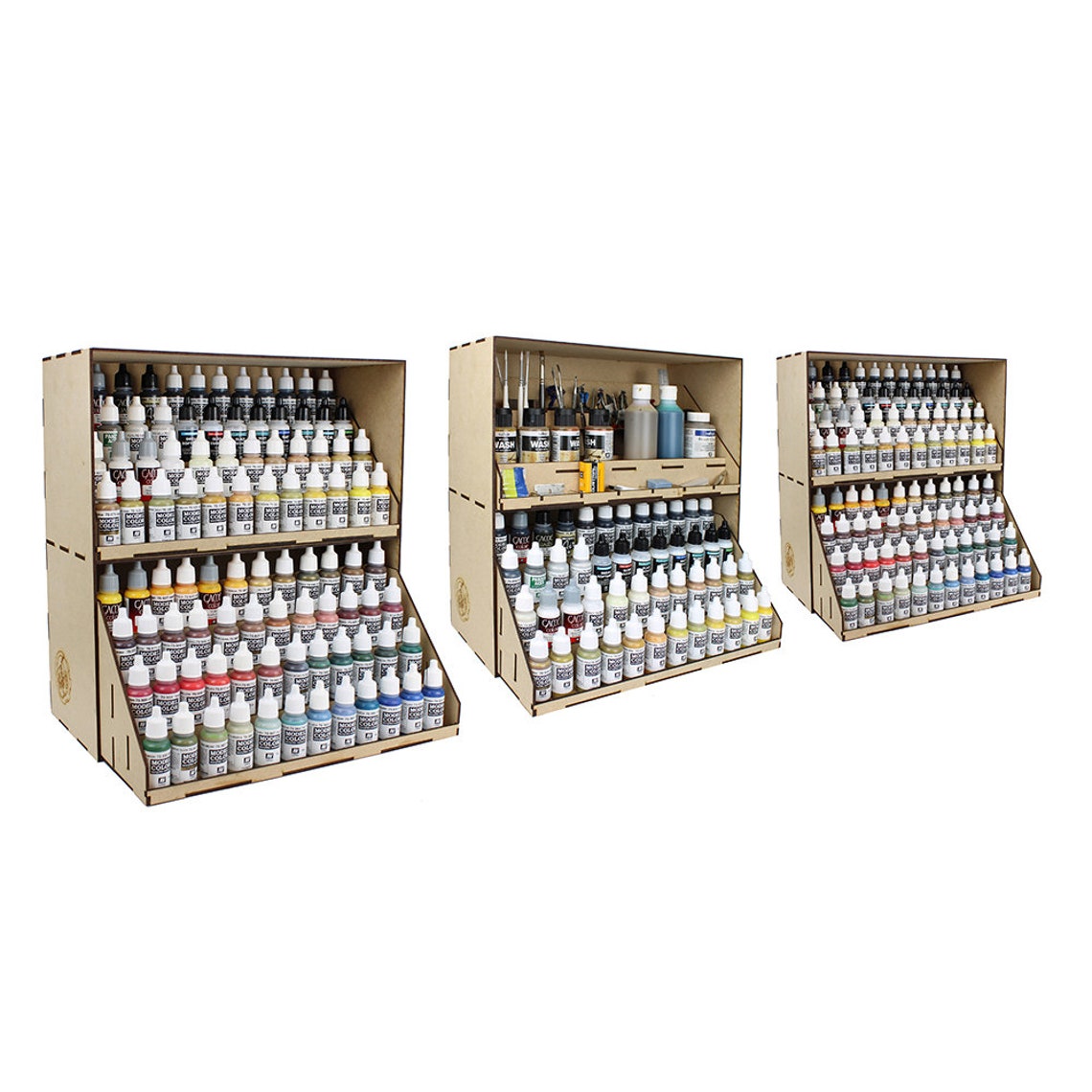 MDF Modular Paint Station System Set 6 Triple Stackable - Etsy