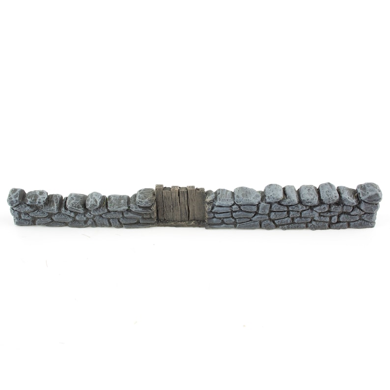 Dry Stone Wall & Gate - 20mm - 28mm Wargaming Tabletop Terrain Scenery ...