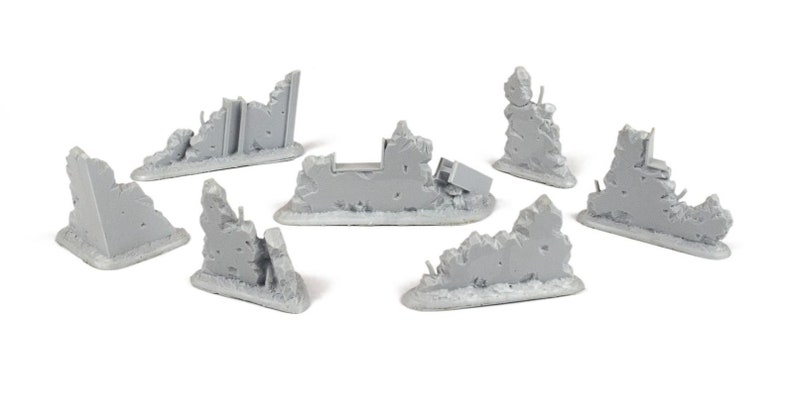 War-torn City Rubble Kit – 28mm Wargaming Terrain Model Diorama - Etsy