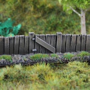 Wooden Fence With Gate – 20mm 28mm – Terrain Scenery Landscape ...