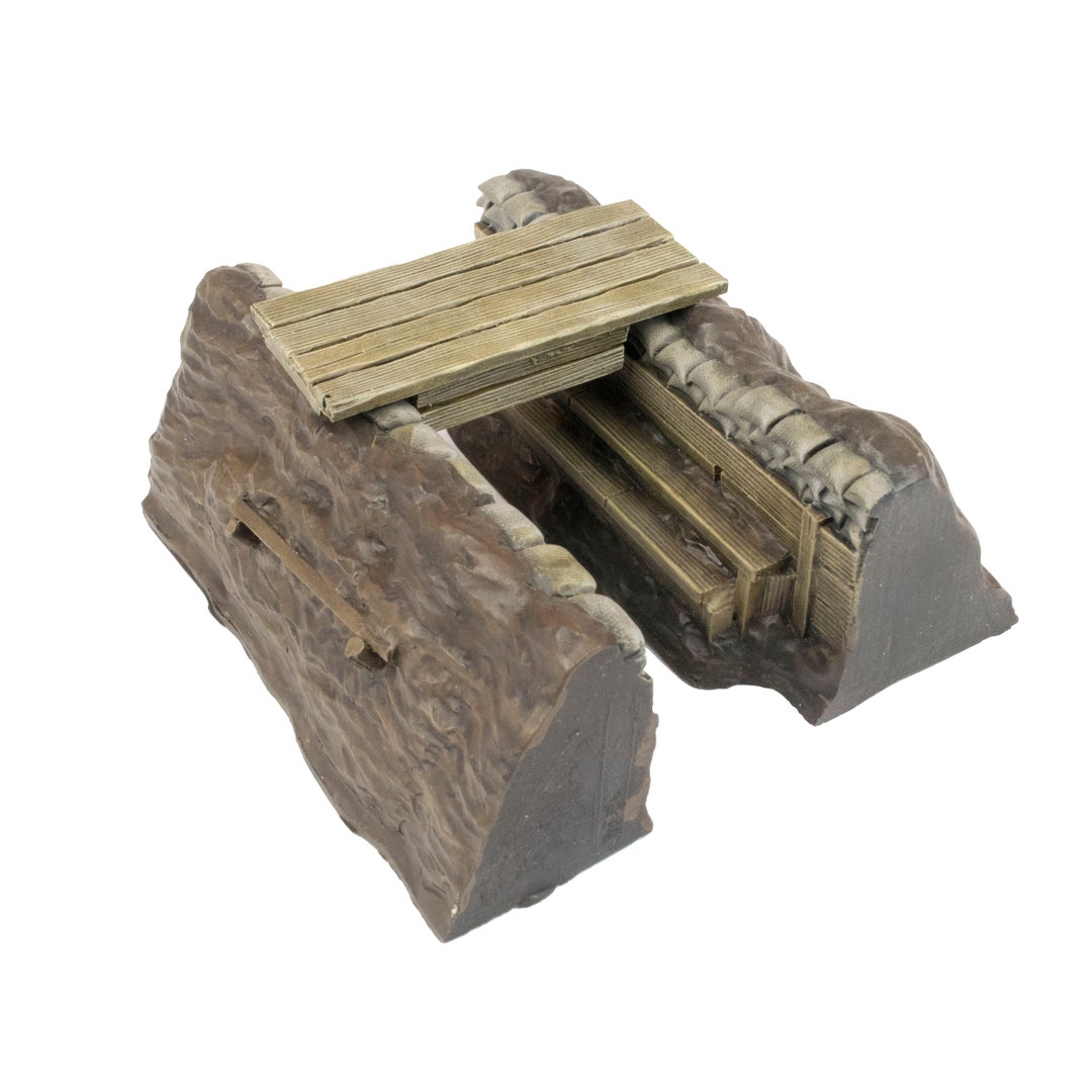 WWG World at War Trench System Stepped Firing Position and Walkway Set ...