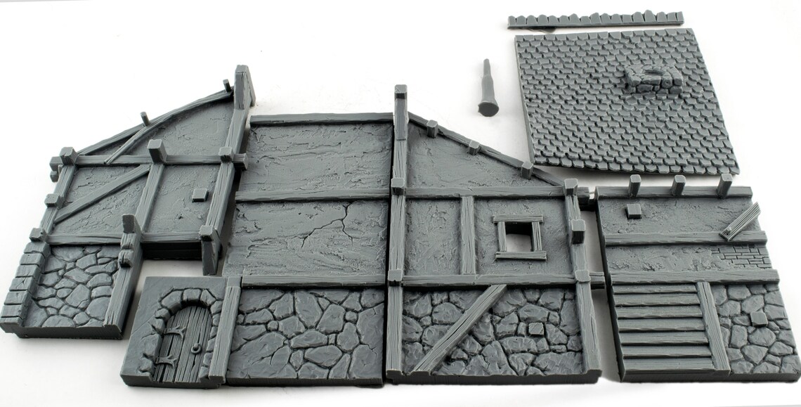 WWG Fantasy Village House and Outhouse 28mm Medieval - Etsy UK