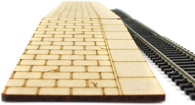 WWS Model Railway Station Platforms – OO/H0 Gauge MDF Building Track - Etsy