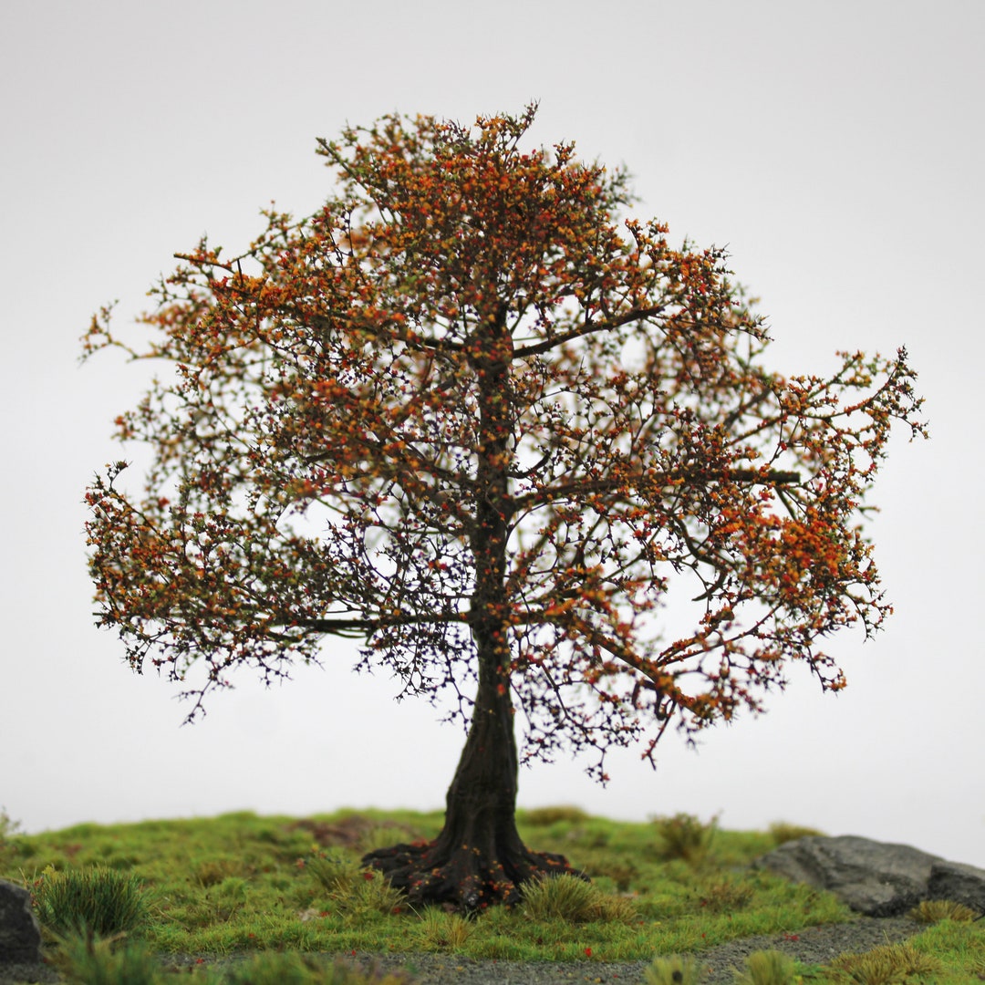 Handmade Miniature Tree: Realistic Model Scenery for Diorama, Railway ...