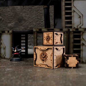 WWG | Wooden Crates | WGSE-002 – Set of 6 Crates Miniature Scenery ...
