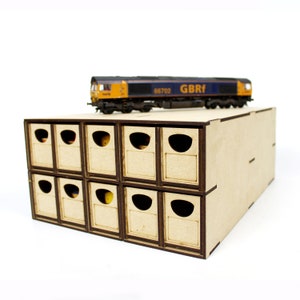 The Loco Storage Box | 10 Drawers | Model Railway MDF Locomotive Case ...