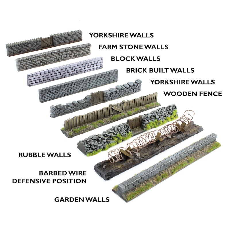 Wooden Fence With Gate – 20mm 28mm – Terrain Scenery Landscape ...