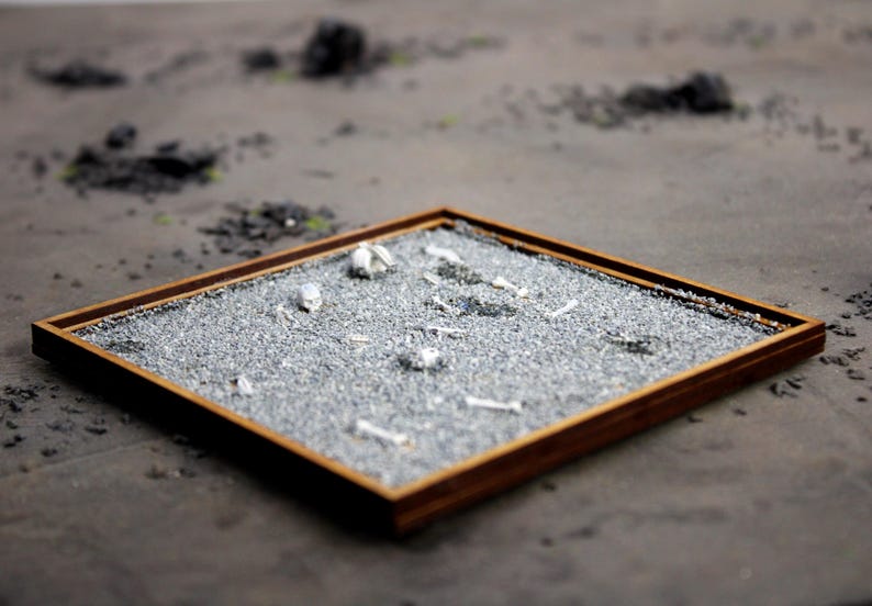 Bone Yard Basing Kit – Dark Grey Gravel & Resin Bones, 28mm Wargaming ...