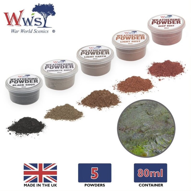 Weathering Powder Sets Choose Set of 4 5 or 8 Powders - Etsy