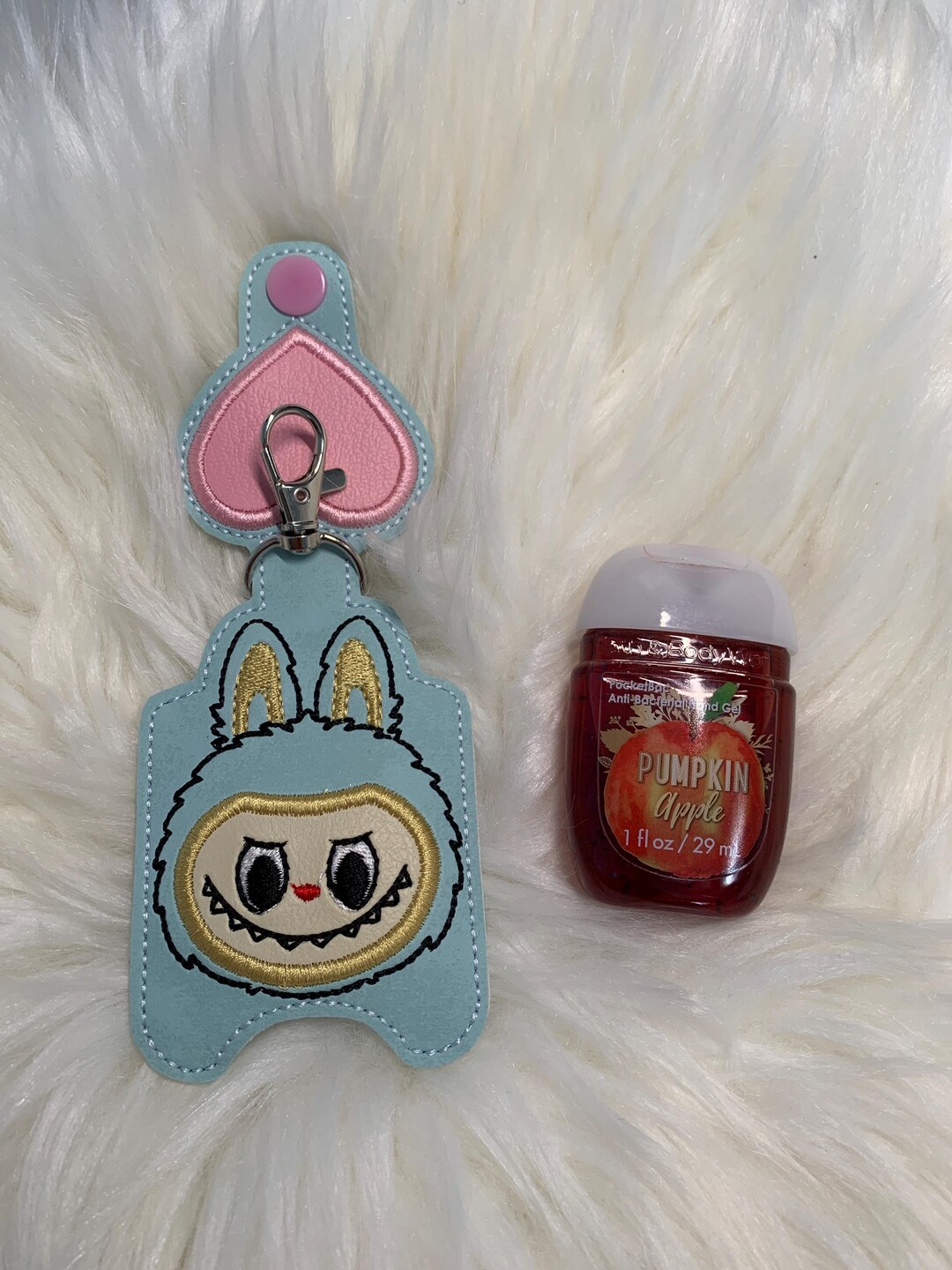 La Bu Fluffy Monster 1oz Sanitizer Holder - Etsy