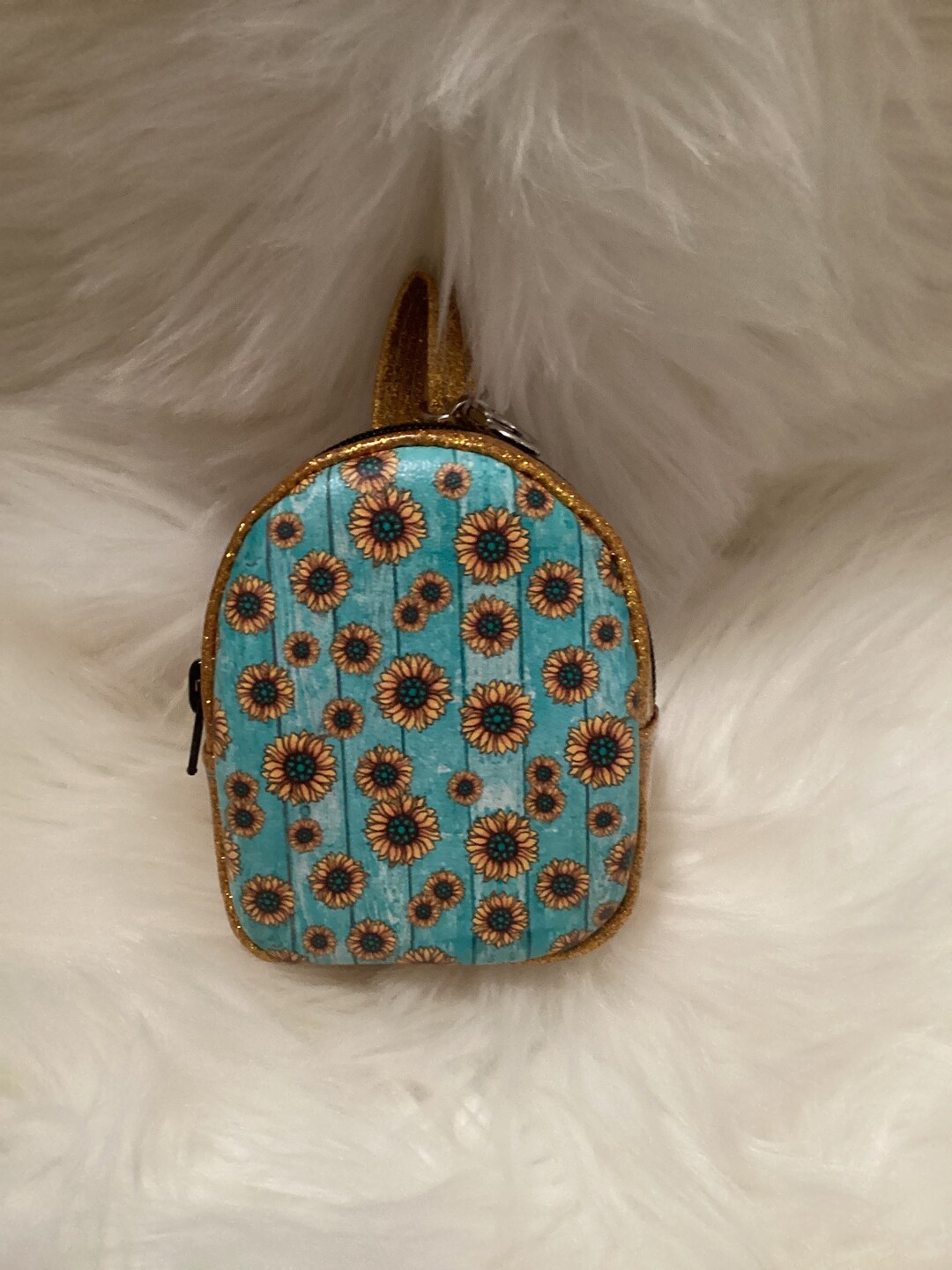 Sunflower Mini Backpack Keychain Bag Charm - Etsy