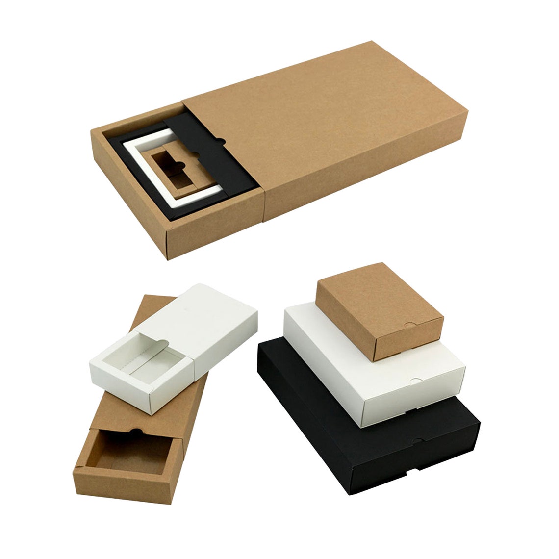 Sleeve Paper Box Kraft Paper Gift Boxes Cardboard Handmade - Etsy