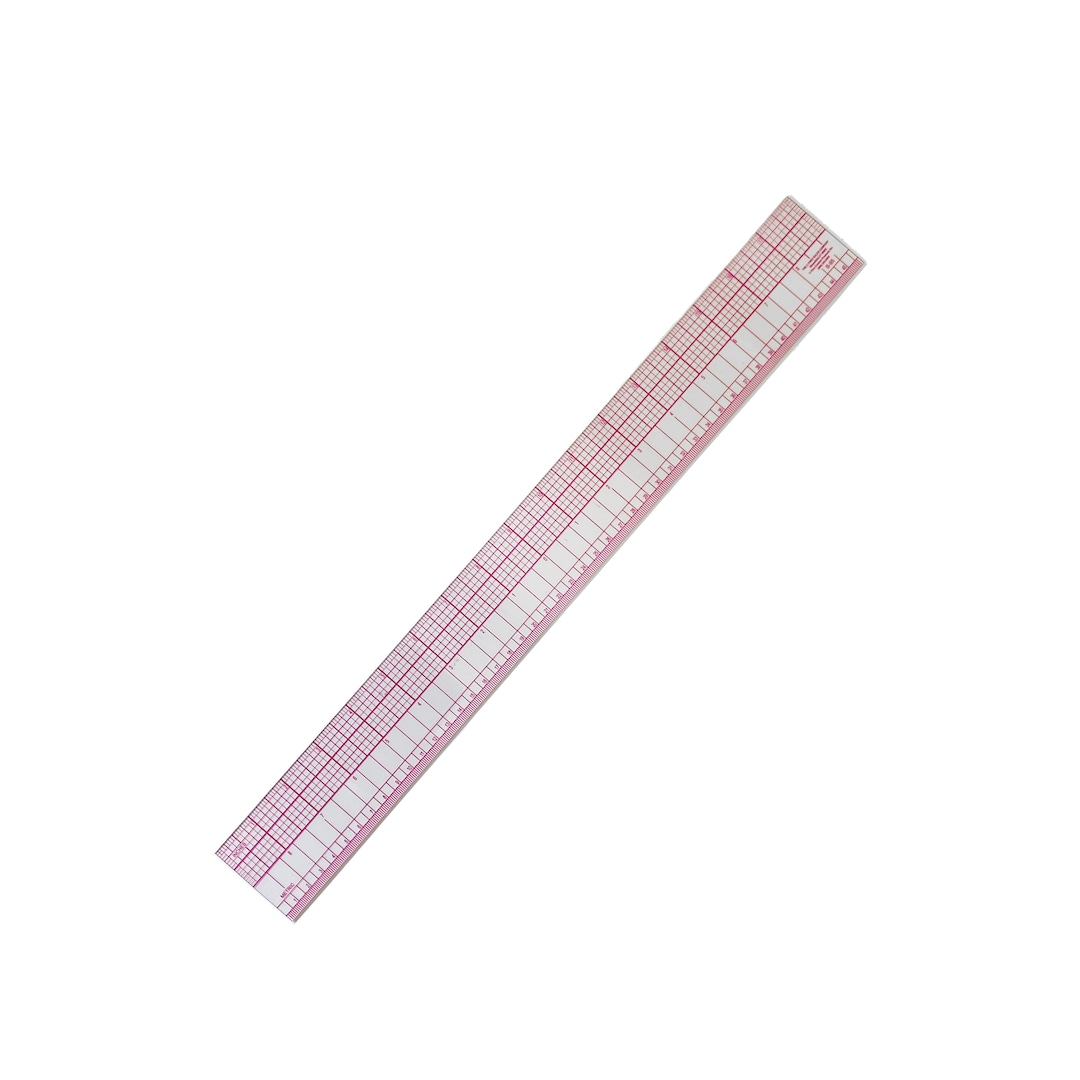 18 Inches Metric Beveled Ruler, Beveled Transparent Ruler Plastic ...