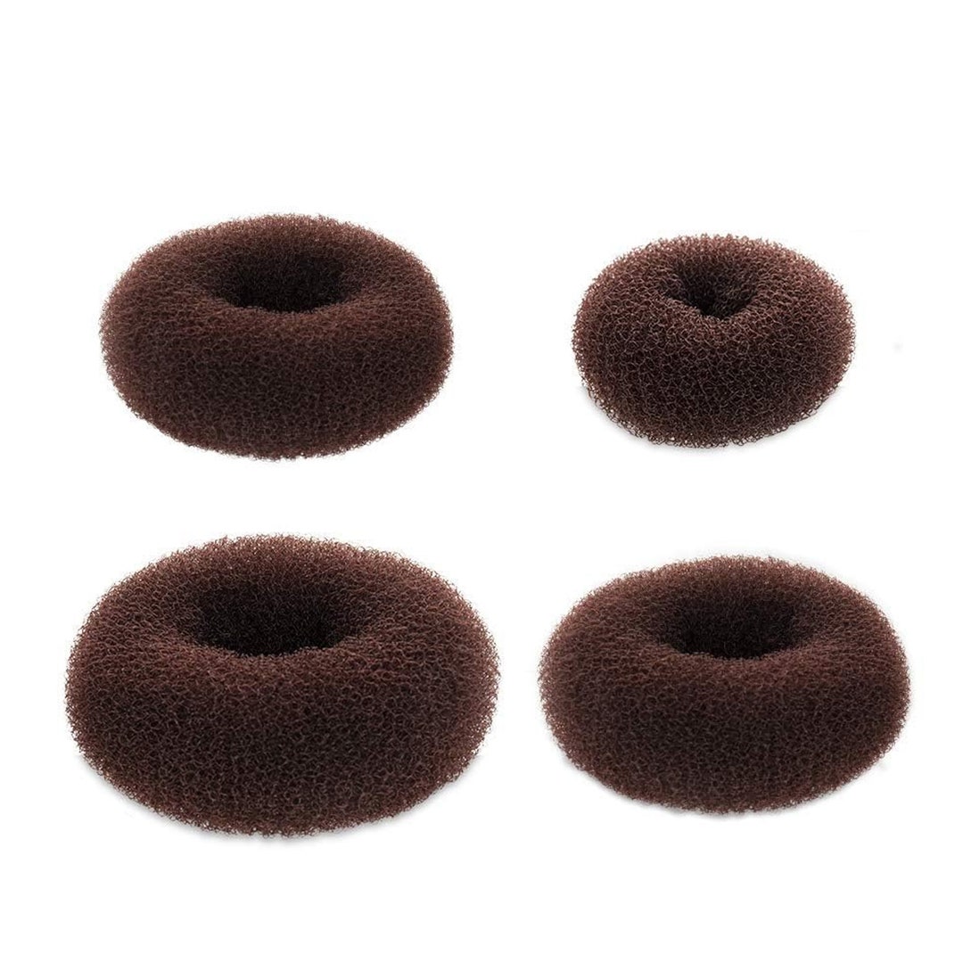 Hair Bun Maker Kit, Donut Bun Maker 4 Pieces, Ballet Bun Kit Black ...