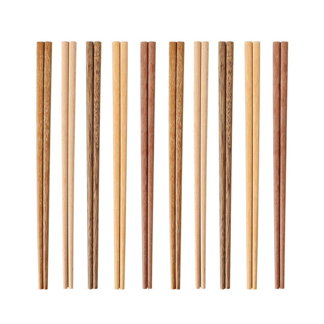 5 or 10 Pairs Blank Natural Wood Chopsticks Without Lacquer Wax ...