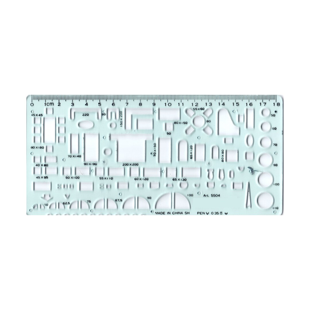 Drafting Templates Drafting Tool Furniture Template, Expanded House ...