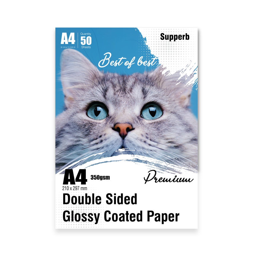 A4/210 X 297 Mm Premium Photo Paper, Glossy Finish 300 GSM, 50 Sheets ...