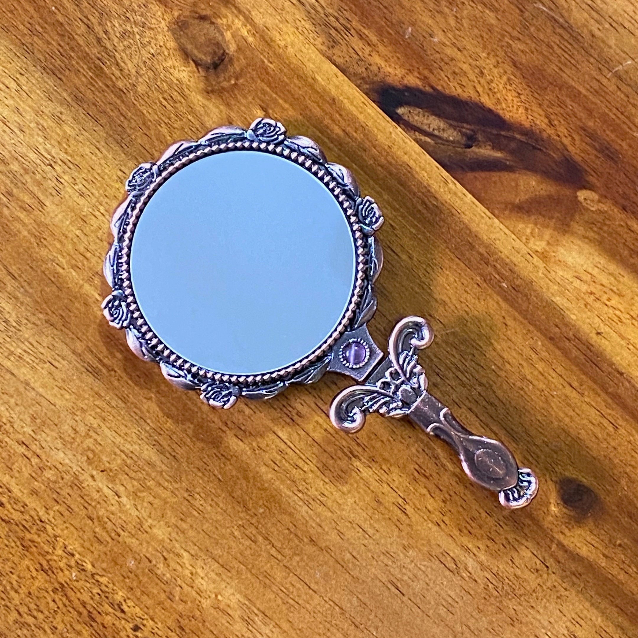 Vintage Hand Mirrors With Baroque Style Embossed Blank Mirrors - Etsy