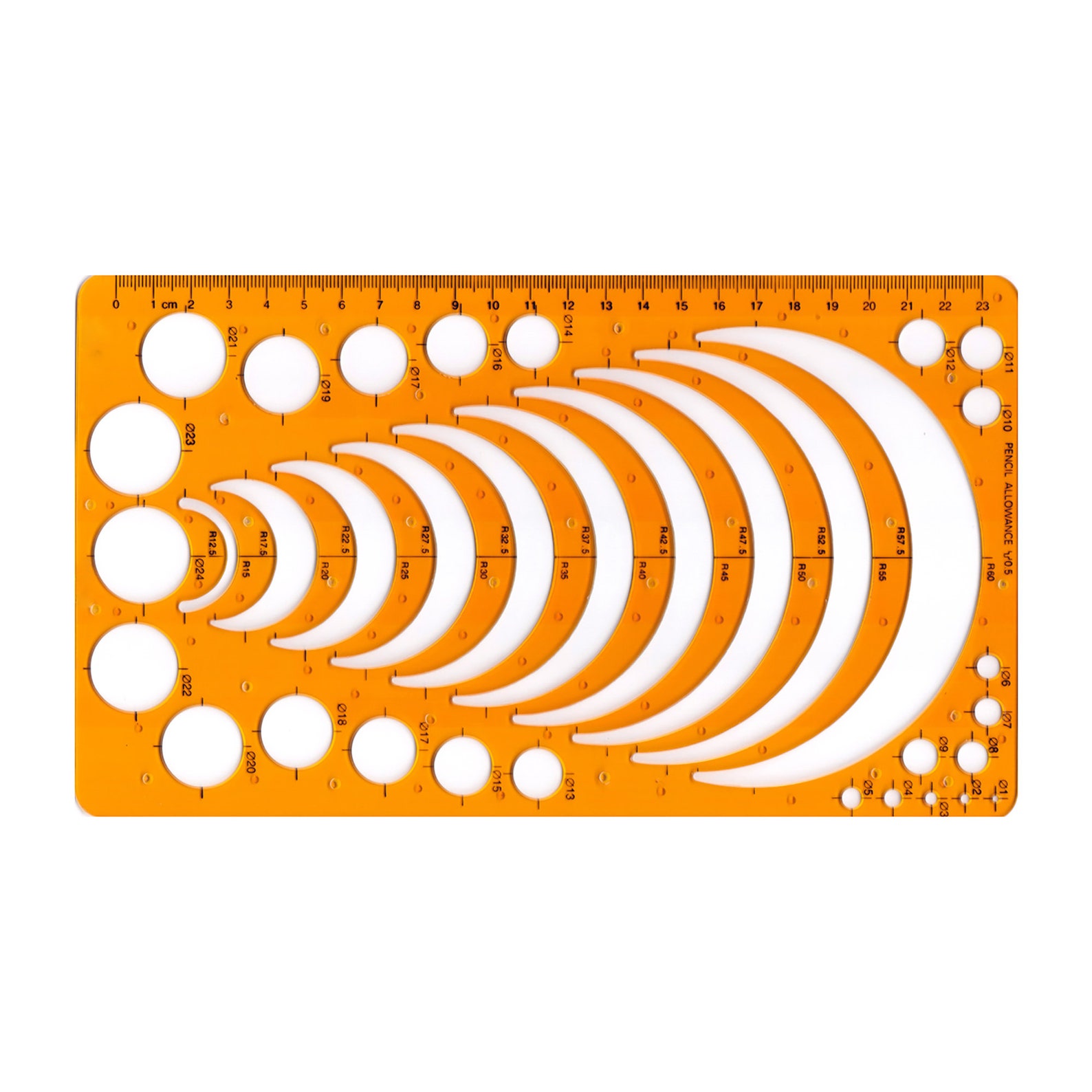 Circle Radius Master Template, Circle Radius Arc Template Stencil ...