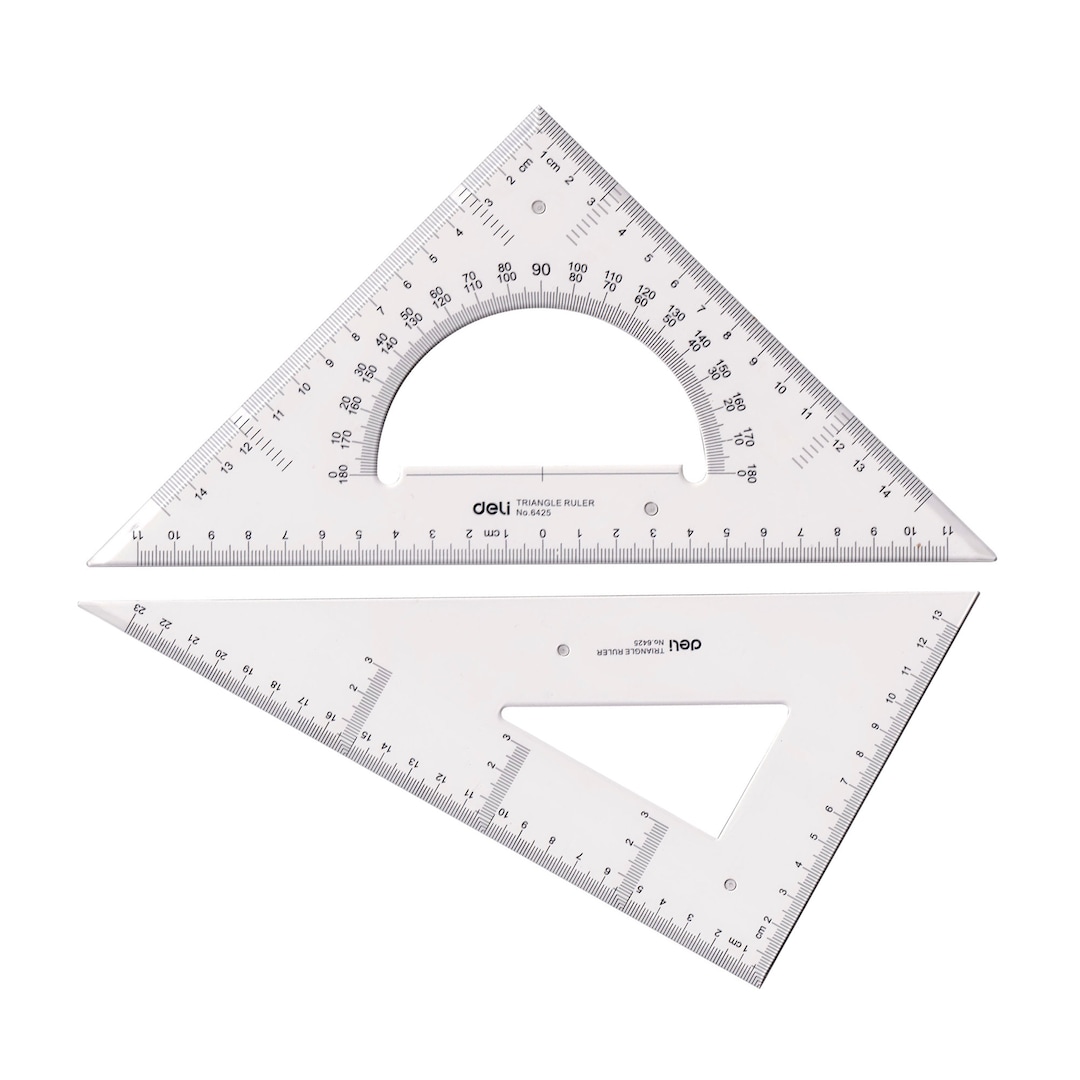 Transparent Architectural Triangular Ruler Set 30/60 Degree 45/90 ...