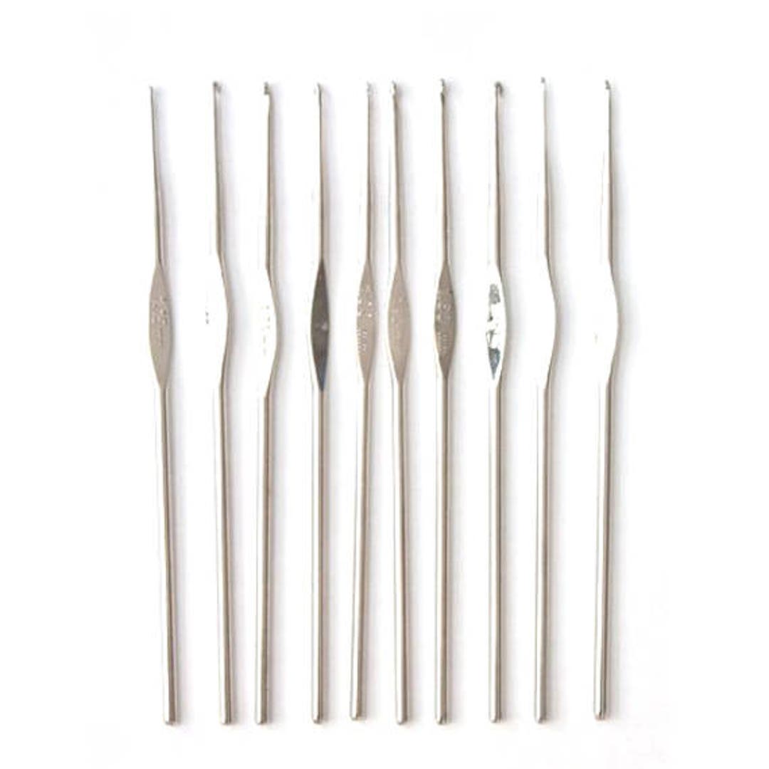 10-count Steel Crochet Hook Set 10 Sizes - Etsy