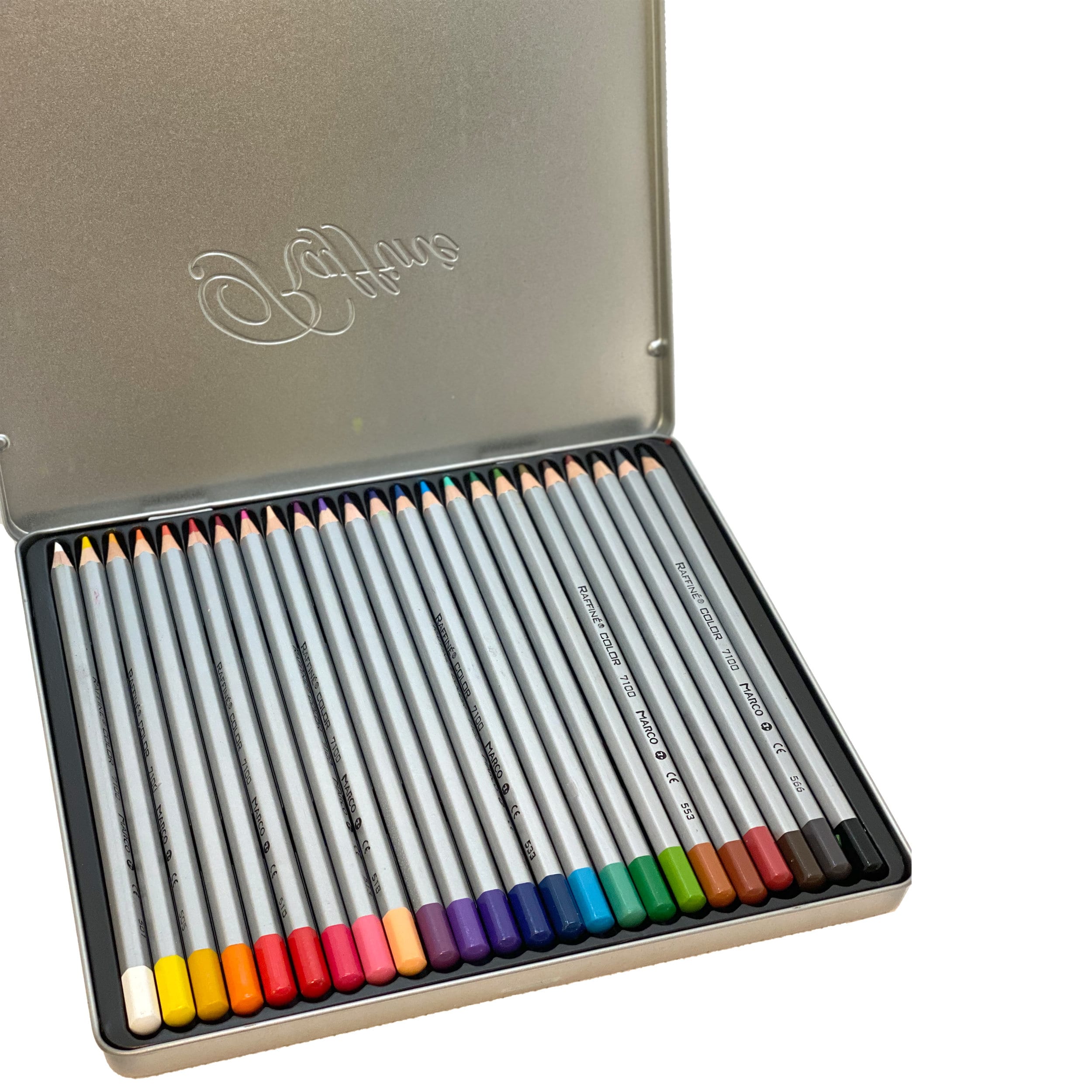 Professional 24 Colored Pencil Set Tin Box Set in Metal Tin - Etsy