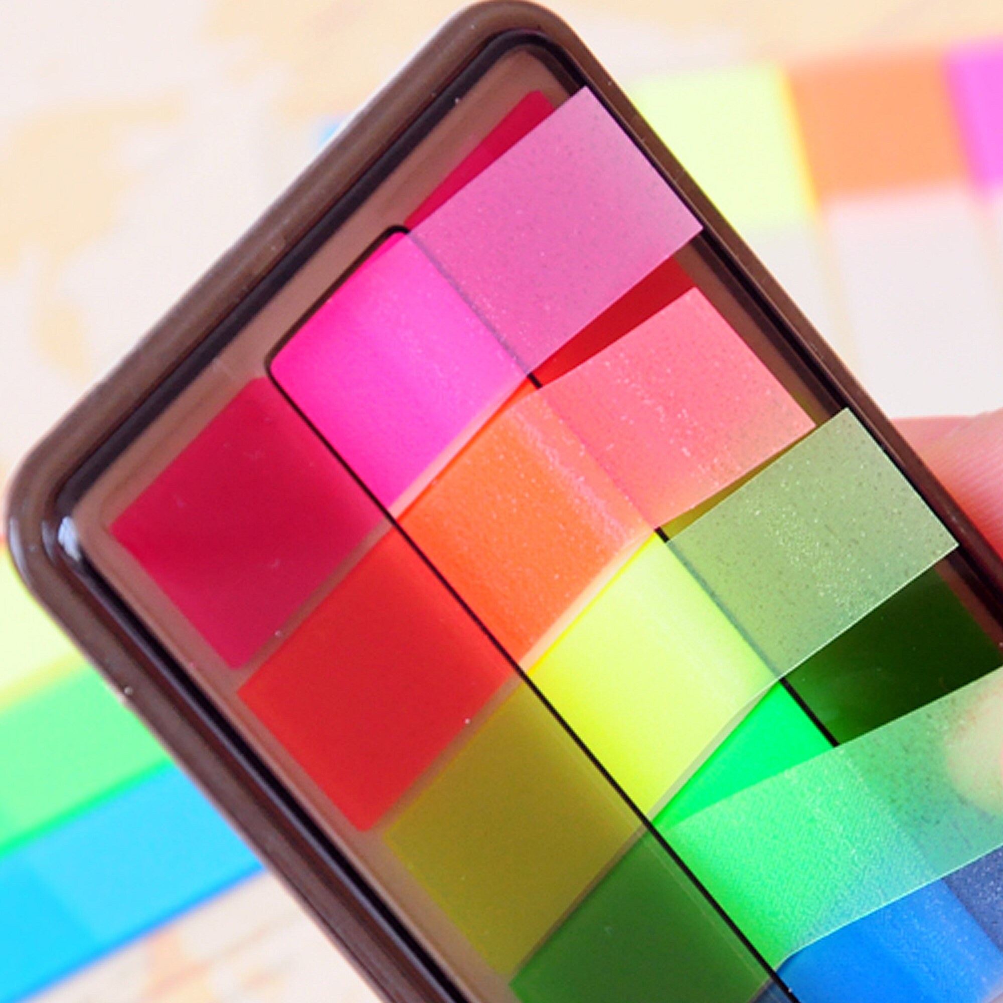 Page Markers, 100 Colored Sticky Tabs, Transparent Sticky Notes ...