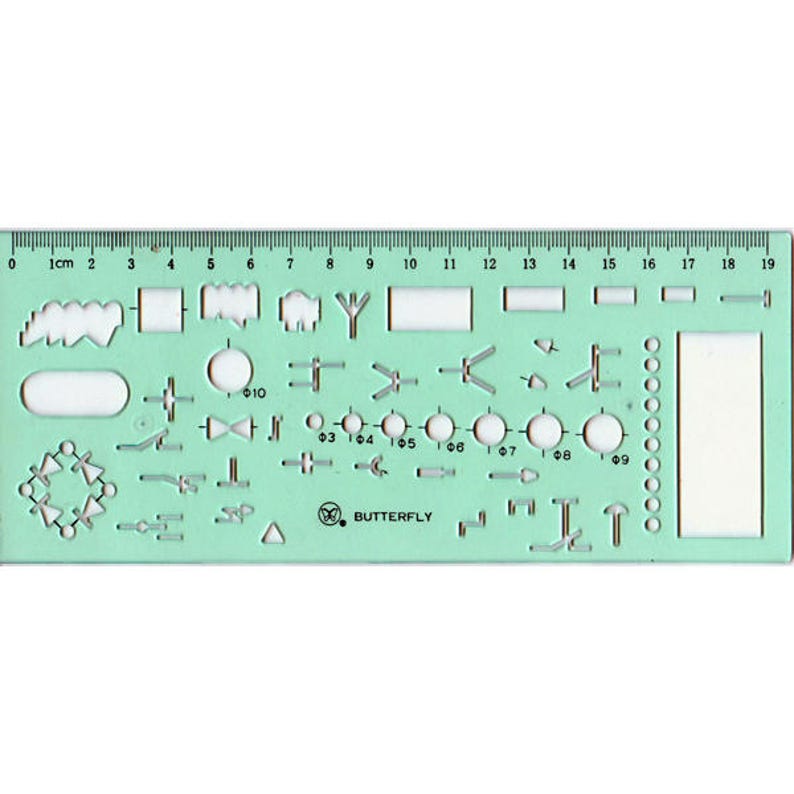 Drafting Templates Drafting Tool Electrical Template - Etsy