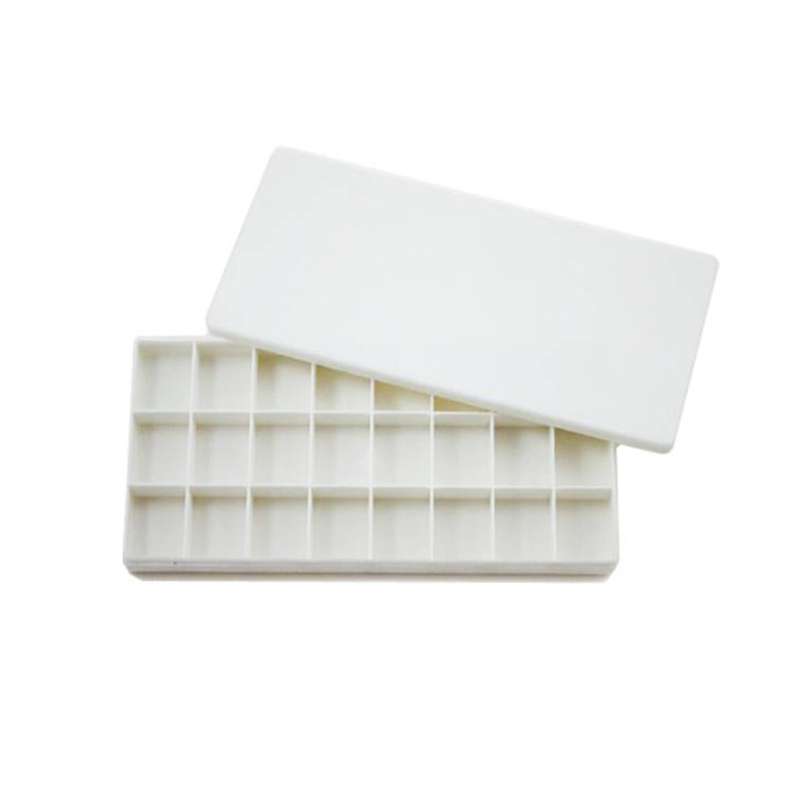 24-well Rectangular Plastic Watercolor Palette Box Paint Tray - Etsy