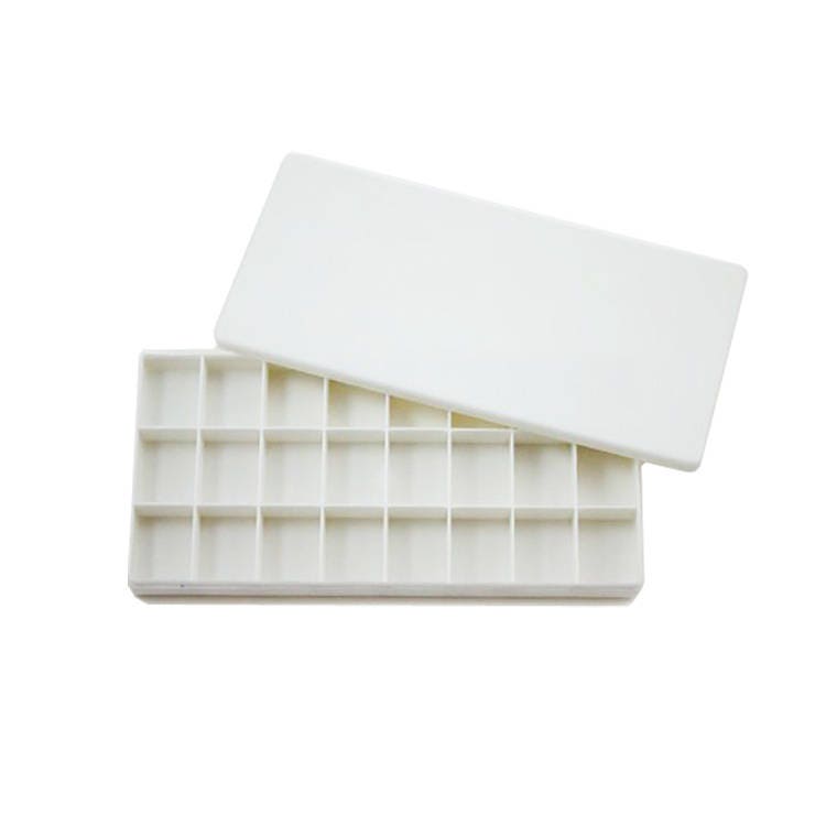 24-well Rectangular Plastic Watercolor Palette Box Paint Tray - Etsy