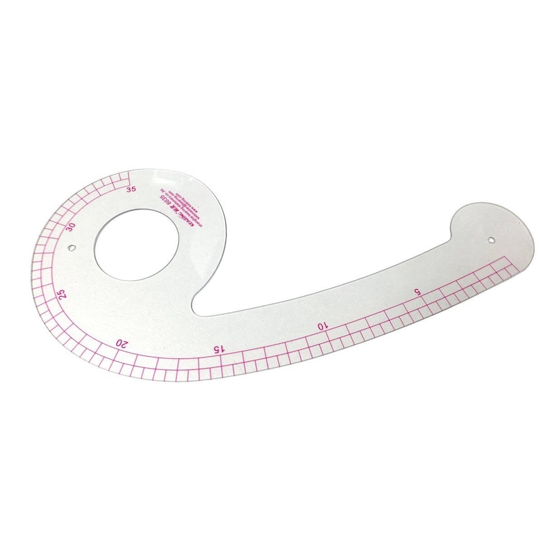 Tailoring Ruler 35cm French Curver Styling Design Ruler, Clear Arm Hole ...