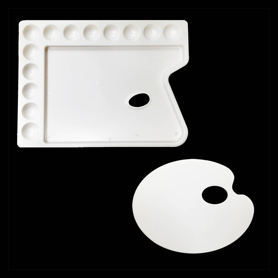 Profesional Artist's Plastic Paint Palette Tray and Acrylic Artist ...