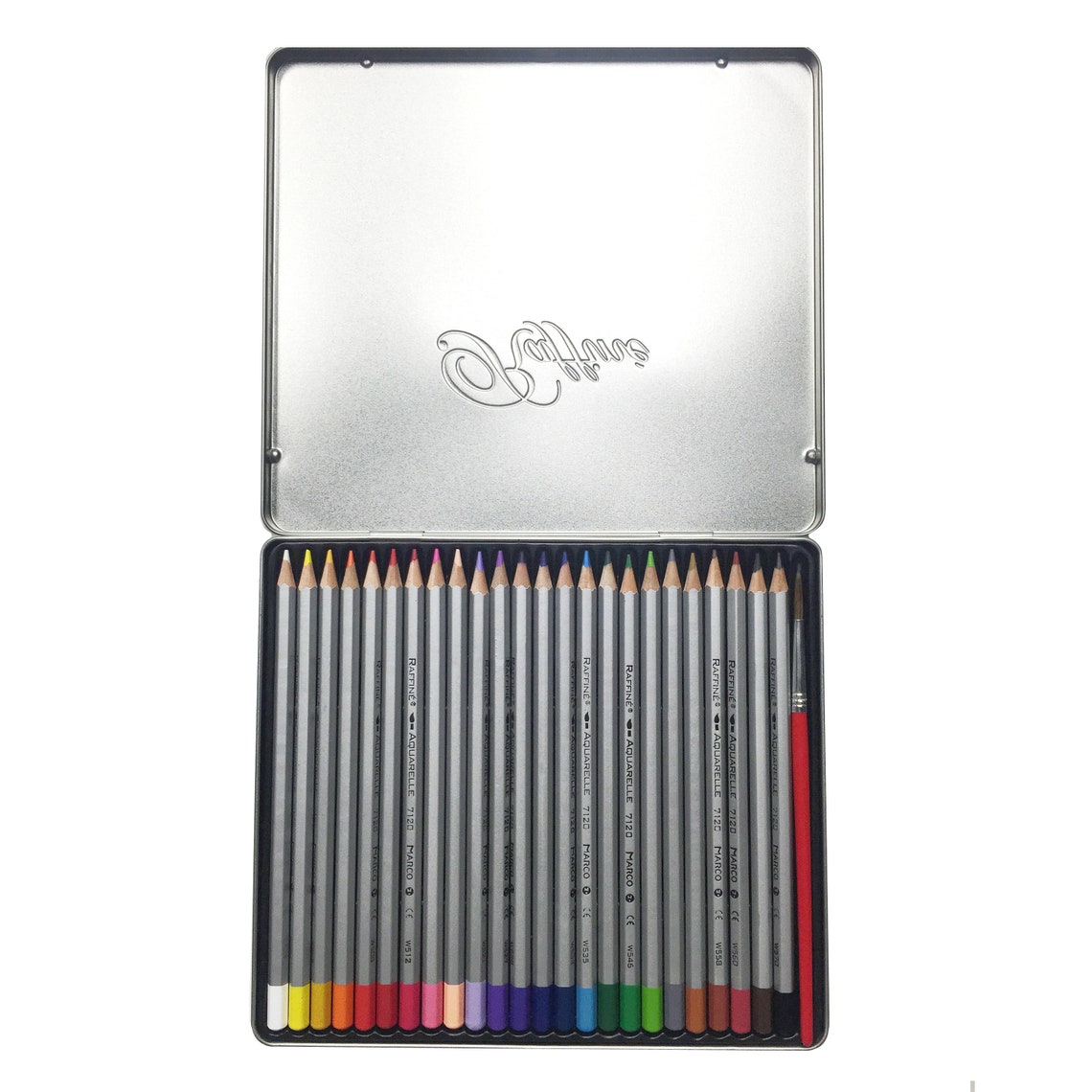 Professional 24 Colored Pencil Set Tin Box Set in Metal Tin - Etsy