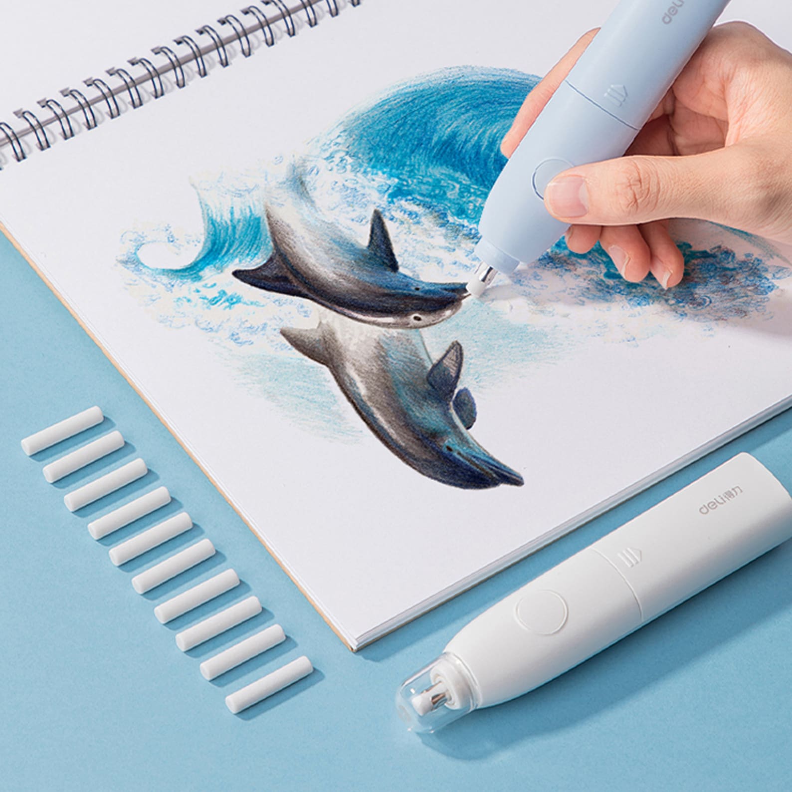 Electric Eraser, Includes 10 Eraser Refills for Sketching, Drafting ...