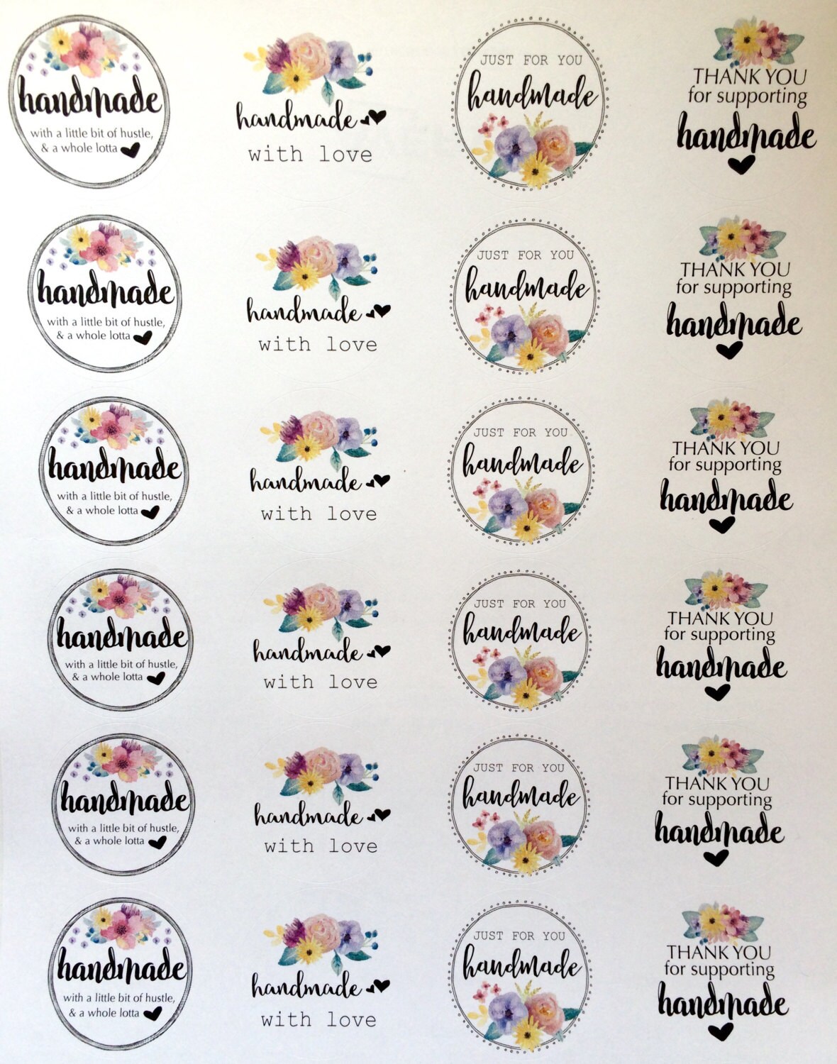 HANDMADE With Love Hustle Thank You for Supporting... | Etsy