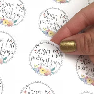 Open Me, Open Me Pretty Things Inside, Open Me First...floral ...