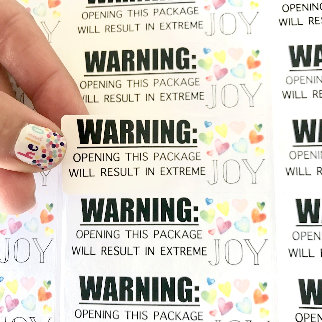 WARNING: Opening This Package Will Result in Extreme JOY-RAINBOW Heart ...