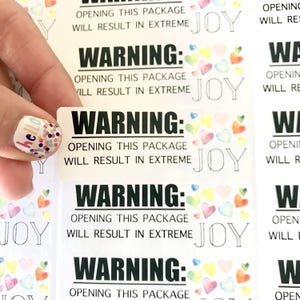 WARNING: Opening This Package Will Result in Extreme JOY-RAINBOW Heart ...