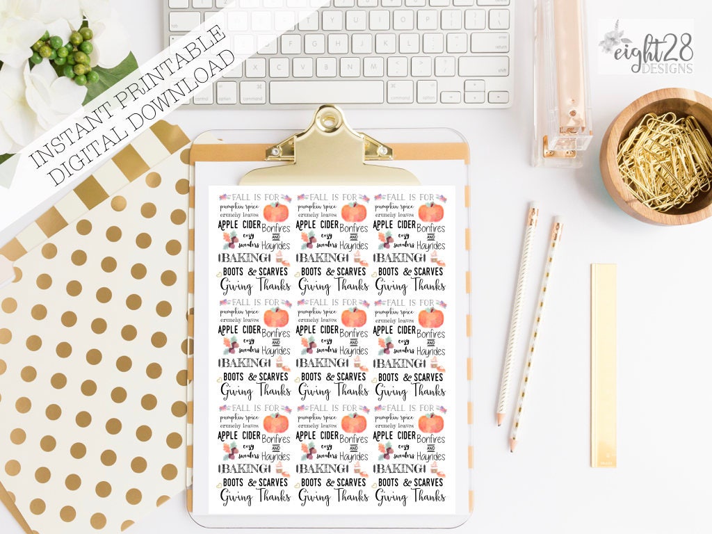 Fall Collage INSTANT DOWNLOAD/PRINTABLE Digital Pdf | Etsy