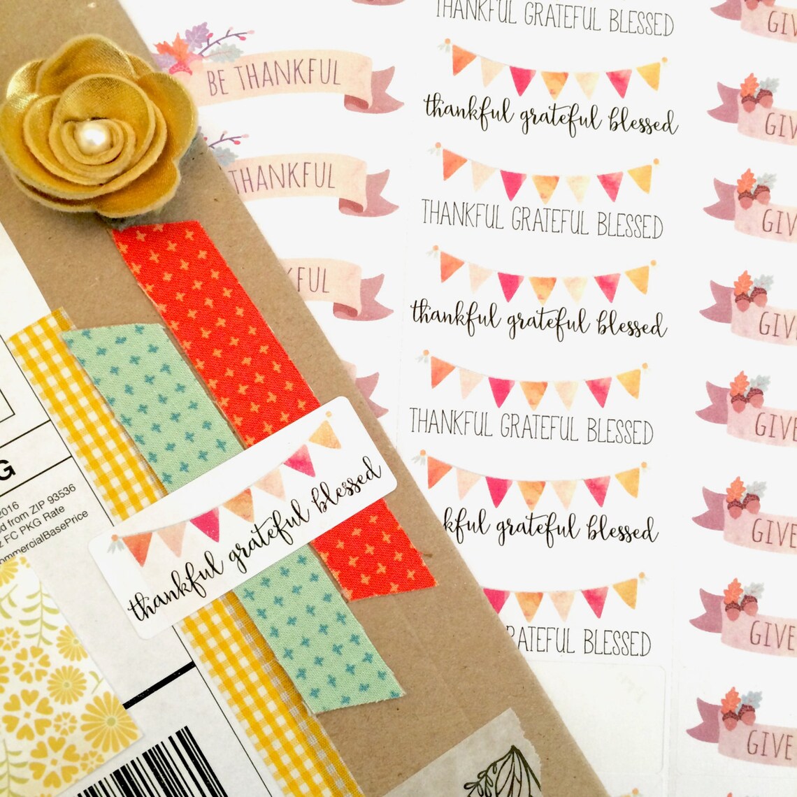 FALL Grateful Thankful Blessed Be Thankful Give Thanks | Etsy