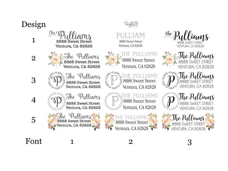 Custom Return Address Labels-rectangle, Family/business - Etsy