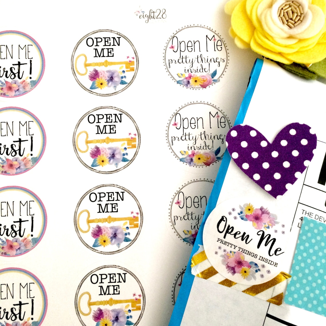 Open Me Open Me Pretty Things Inside Open Me First...floral - Etsy