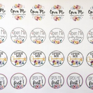 Open Me, Open Me Pretty Things Inside, Open Me First...floral ...