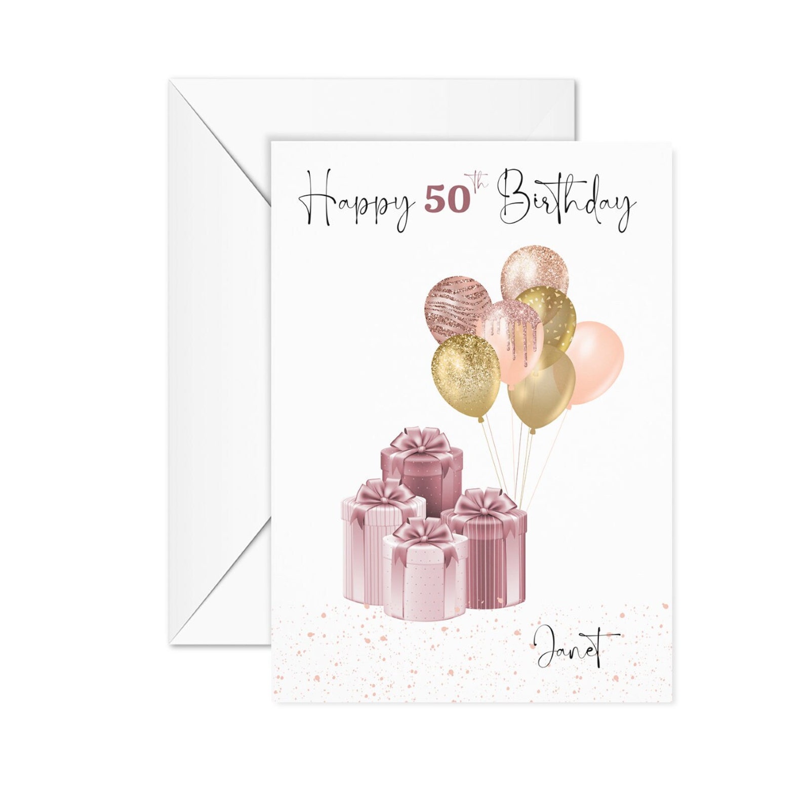 Female Happy Birthday Card, Personalised Female Birthday Card, Birthday ...