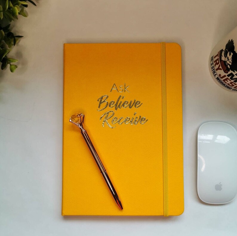 Christian Notebook, Ask Believe Receive Christian Woman Gift, A5 Lined ...