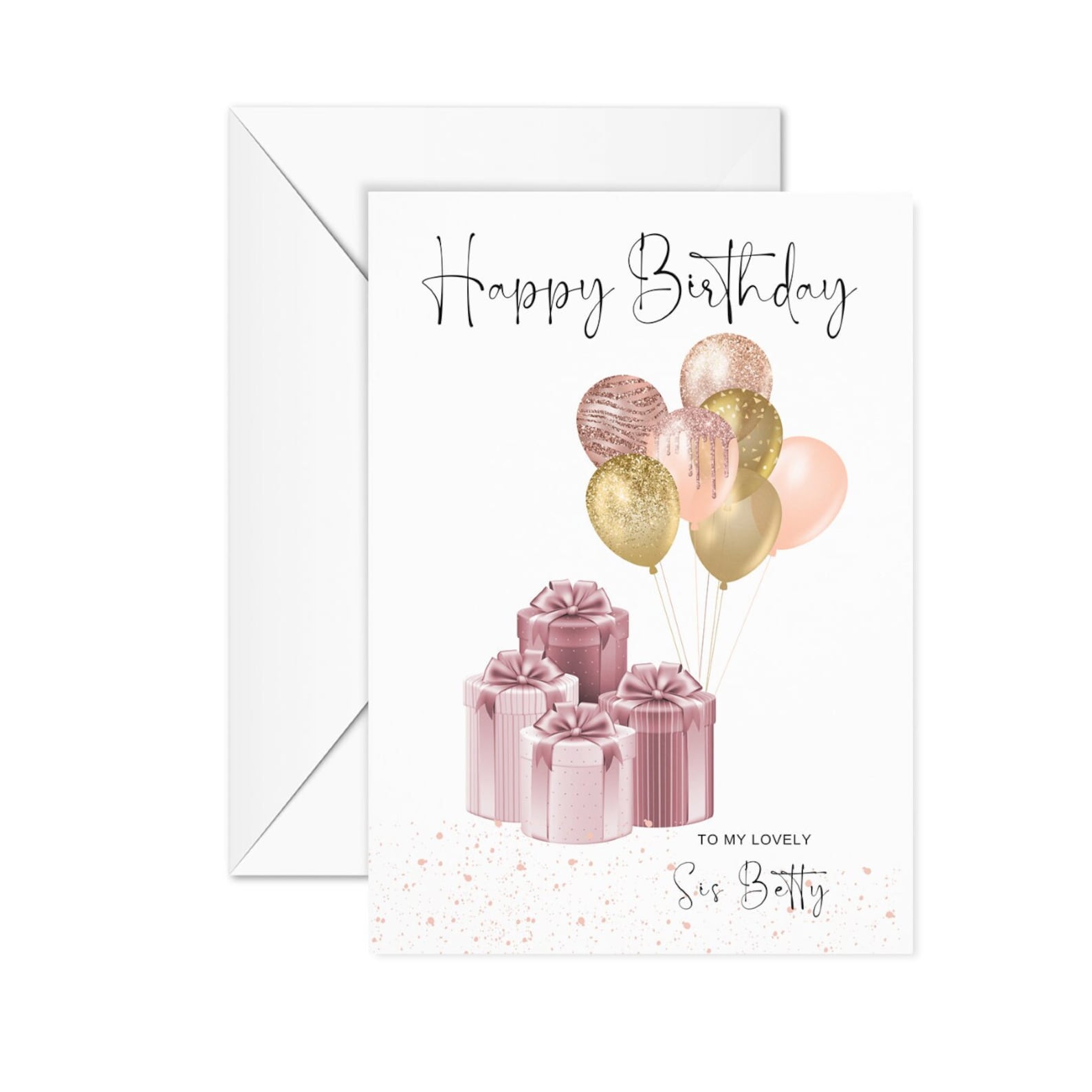 Female Happy Birthday Card, Personalised Female Birthday Card, Birthday ...