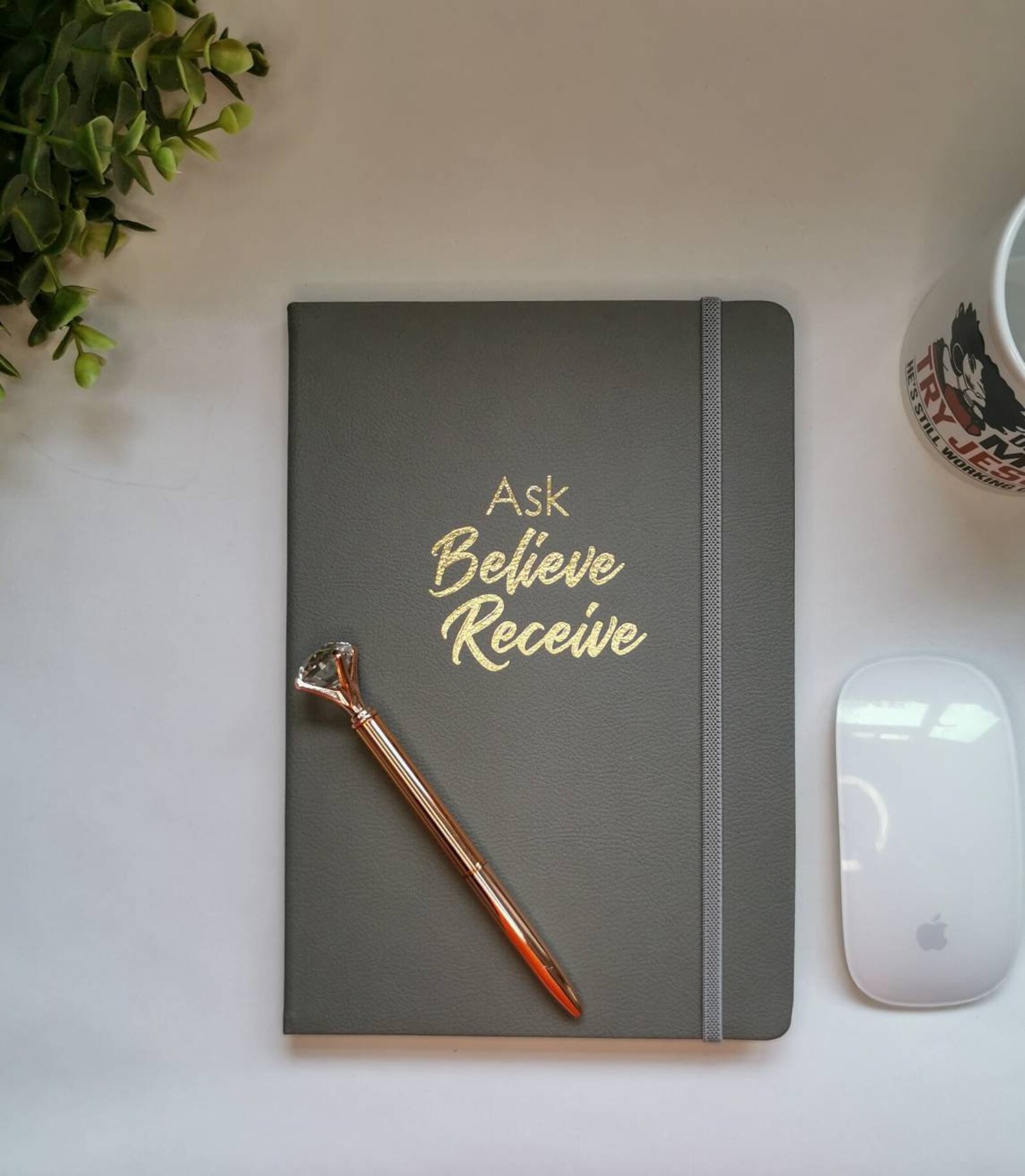 Christian Notebook Ask Believe Receive Christian Woman Gift - Etsy